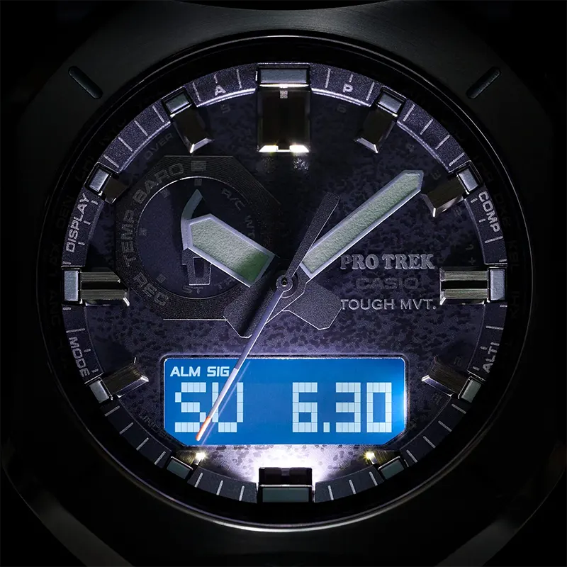 Casio Pro Trek Khaki Green Radio Tough Solar Men's Watch- PRW-6900YB-3 ...