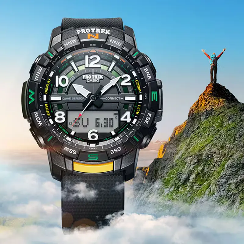 Casio Pro Trek Quad Sensor Bluetooth Digital Men's Watch- PRT-B50-1 ...