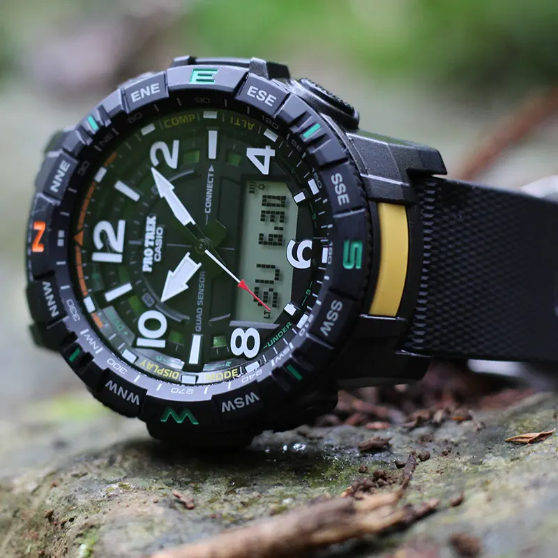 Casio Pro Trek Quad Sensor Bluetooth Digital Men's Watch- PRT-B50-1 ...
