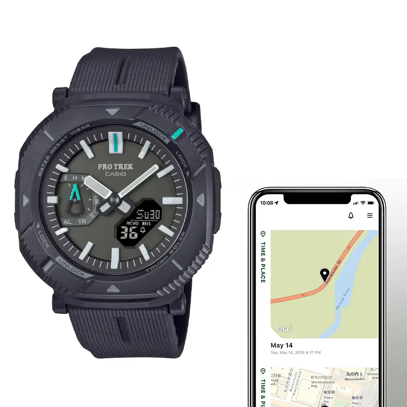 Casio Pro Trek Tough Solar Bluetooth Black Men's Watch- PRJ-B001-1 ...