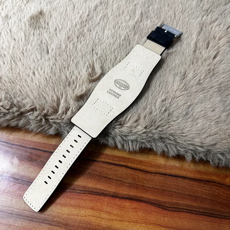 Fossil Big Band 24mm Black Leather Watch Strap -Craftsmanship ...