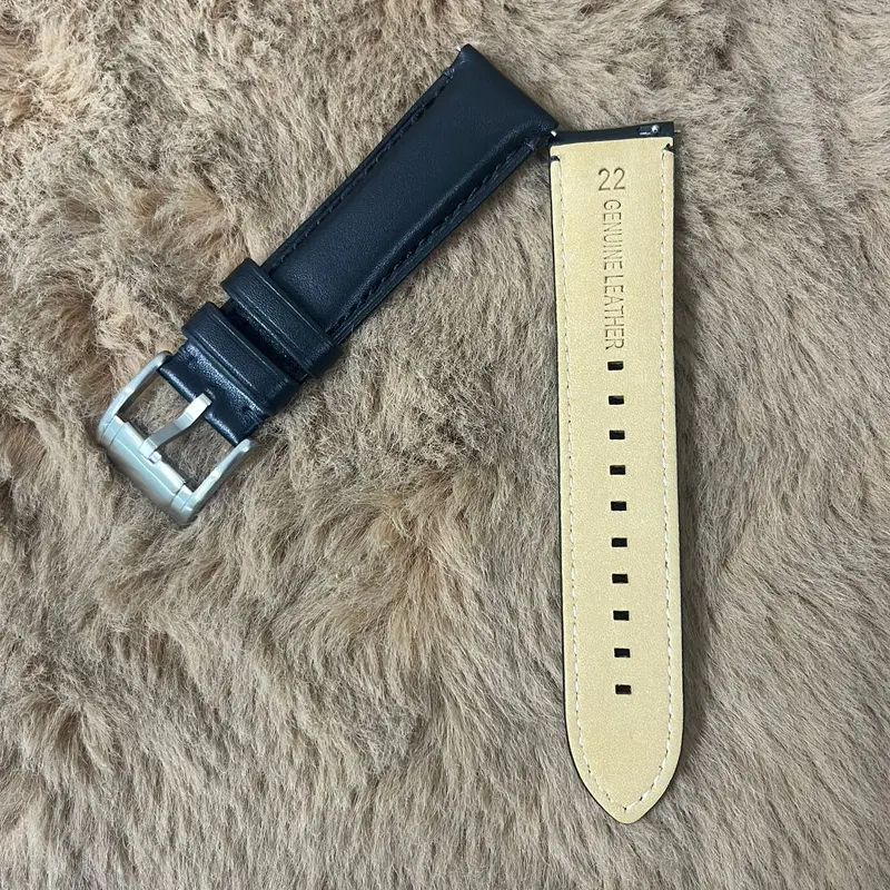 Fossil 22mm Black Leather Watch Strap - Durable Timepieces | Watch Shop BD