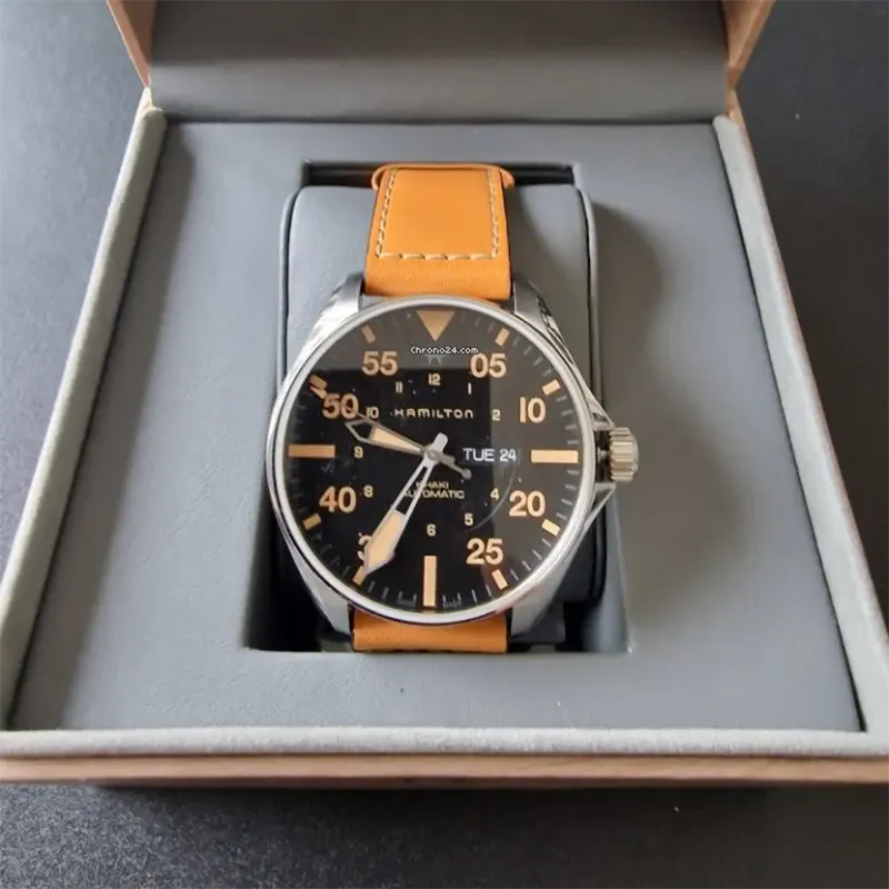 Hamilton Khaki Aviation Pilot Day Date Automatic Men's Watch ...