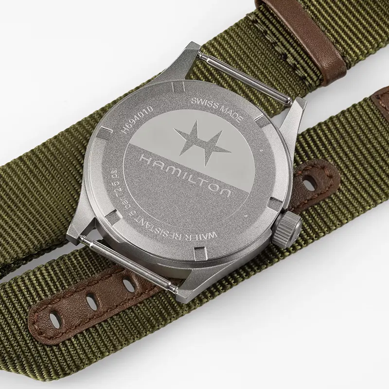 Hamilton Khaki Field Mechanical Textile Band Men's Watch- H69529933 ...