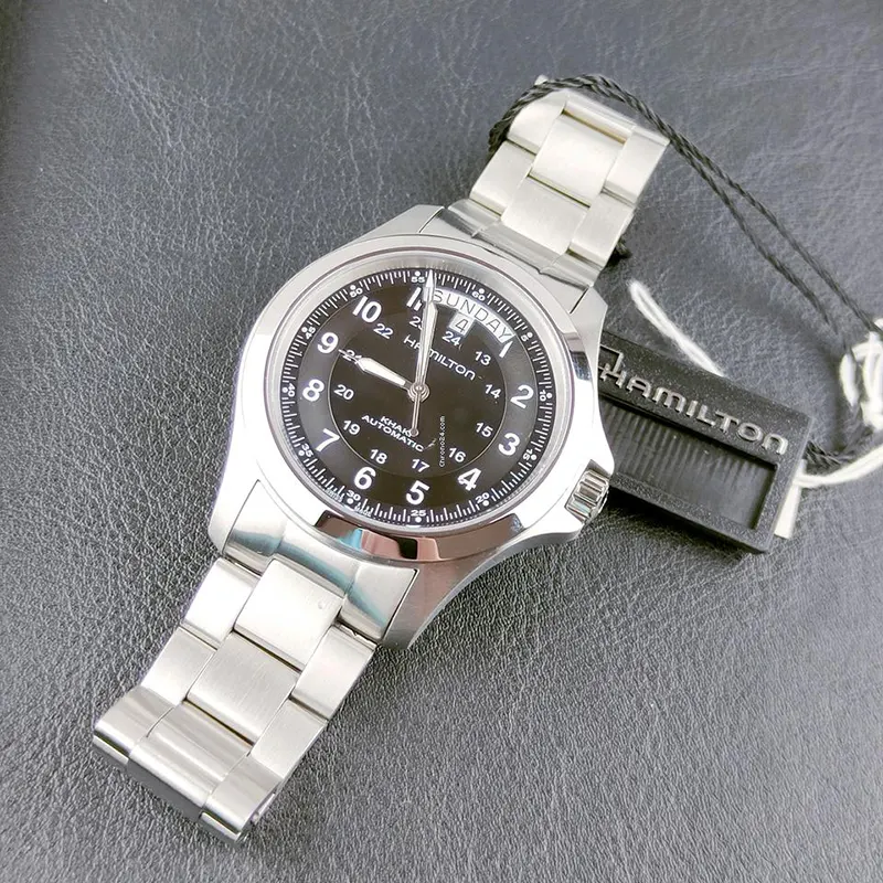 Hamilton Khaki Field King Automatic Black Dial Men's Watch- H64455133 ...