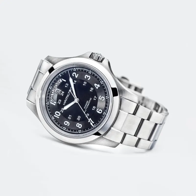 Hamilton Khaki Field King Automatic Black Dial Men's Watch- H64455133 ...