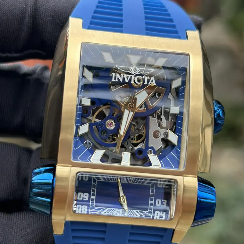 Invicta Akula Skeleton Blue Dial Dual Time Men's Watch- 41727 | Watch ...