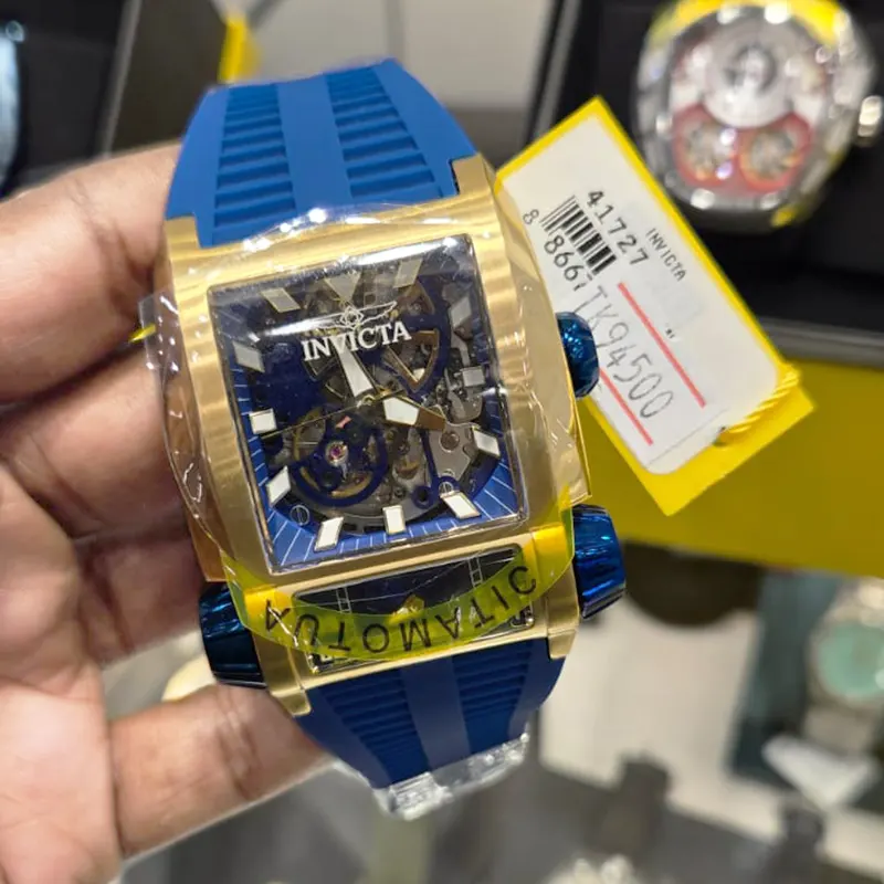 Invicta Akula Skeleton Blue Dial Dual Time Men's Watch- 41727 | Watch ...