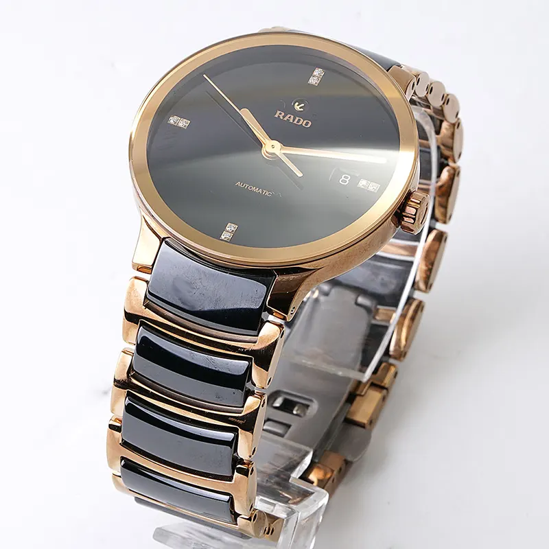 Rado Centrix Black Dial Two-tone Men's Watch- R30036712 | Watch Shop BD