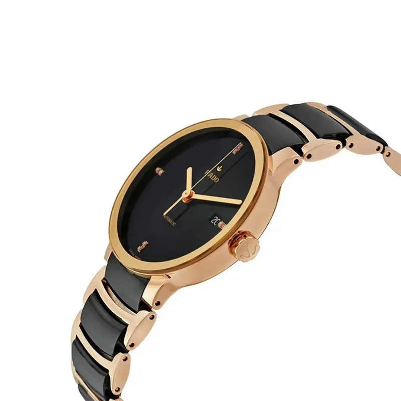 Rado Centrix Black Dial Two-tone Men's Watch- R30036712 | Watch Shop BD