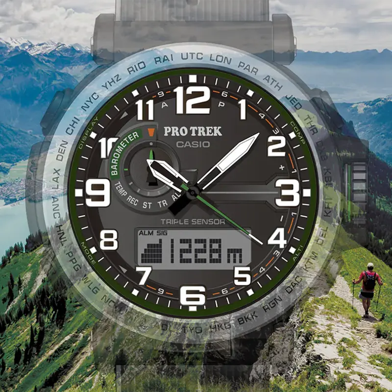 Casio PRO TREK Tough Solar Outdoor Men's Watch- PRG-601-1DR | Watch Shop BD