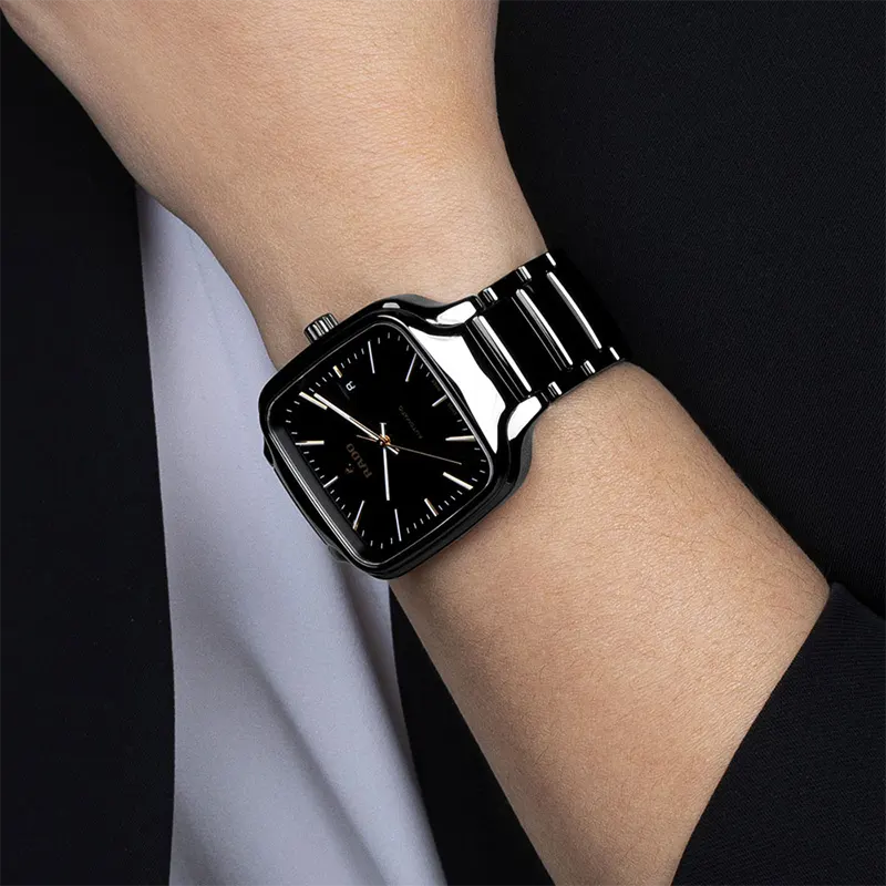 Rado True Square Authentic Blackout Black Men's Watch- R27078162 ...