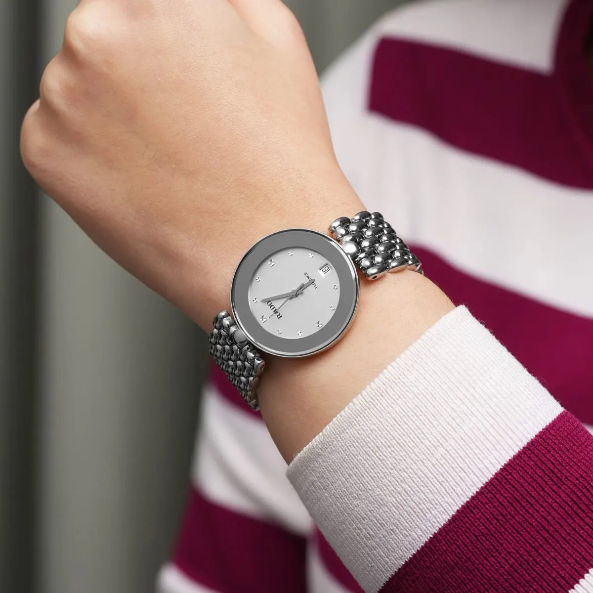 Rado Florence Swiss Quartz Silver Dial Men's Watch- R48742103 | Watch ...