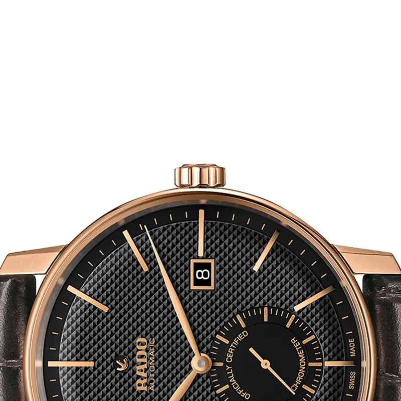 Rado Coupole Chronometer Automatic Leather Men's Watch- R22881165 ...