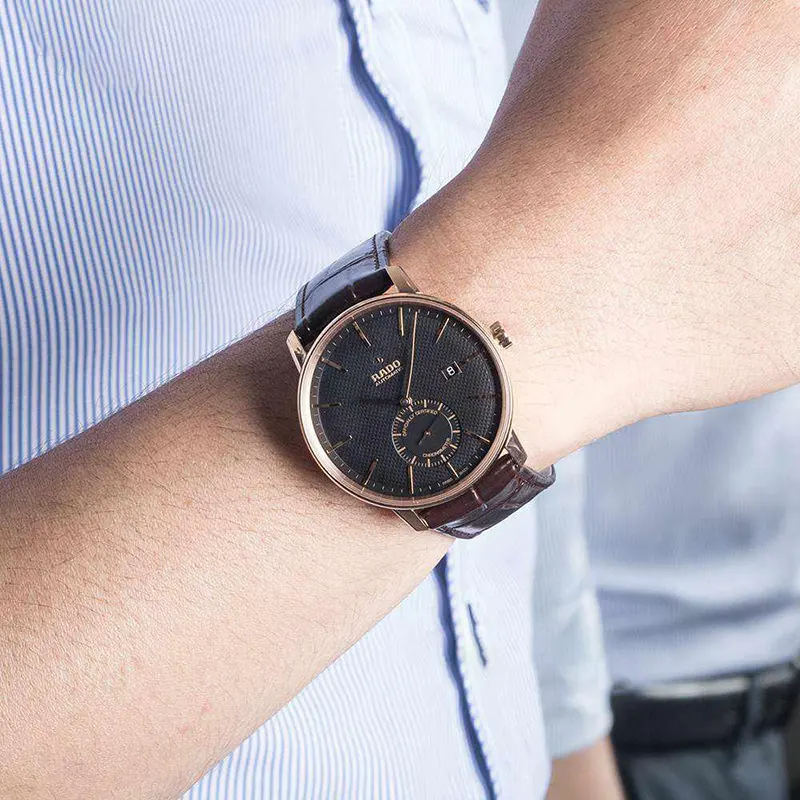Rado Coupole Chronometer Automatic Leather Men's Watch- R22881165 ...