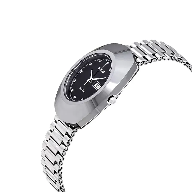 Rado DiaStar Quartz Original Black Dial Men's Watch- R12391153 | Watch ...