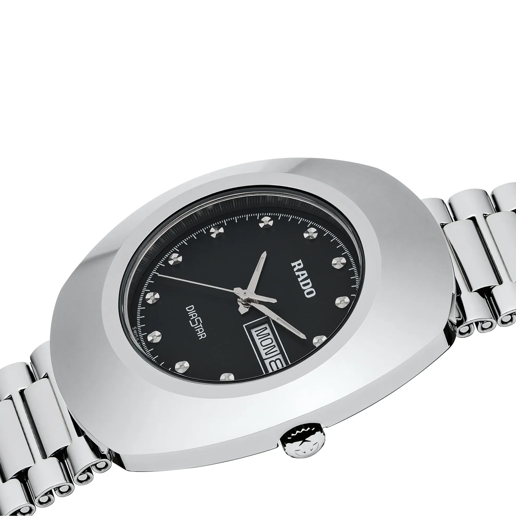 Rado DiaStar Quartz Original Black Dial Men's Watch- R12391153 | Watch ...