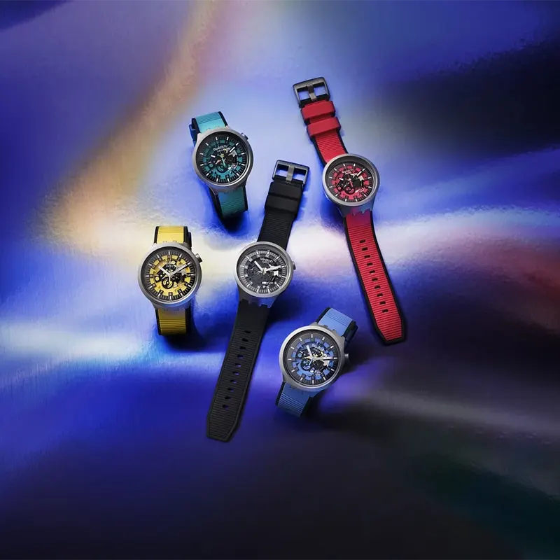 Swatch Big Bold Irony Azur Casual Blue Unisex Watch- SB07S106 | Watch ...