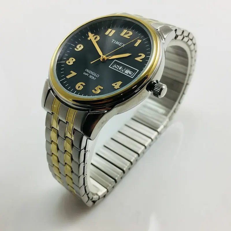 Timex Two-tone Black Dial Unisex Watch- T26481 | Watch Shop BD