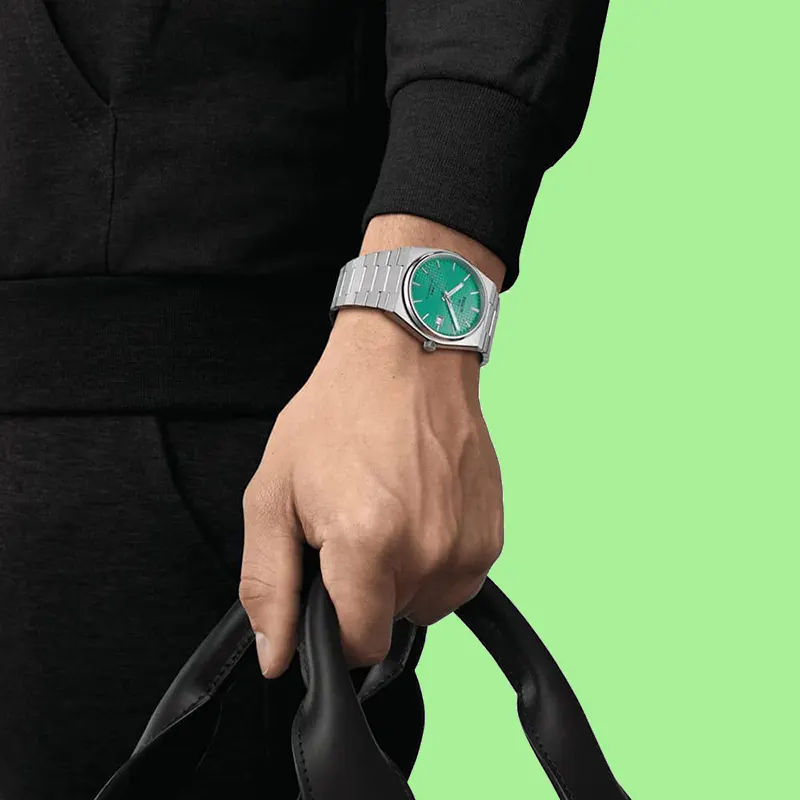 Tissot PRX Powermatic 80 Light Green Men's Watch- T137.407.11.091.01 ...
