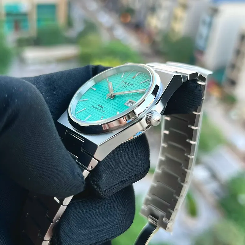 Tissot PRX Powermatic 80 Light Green Men's Watch- T137.407.11.091.01 ...