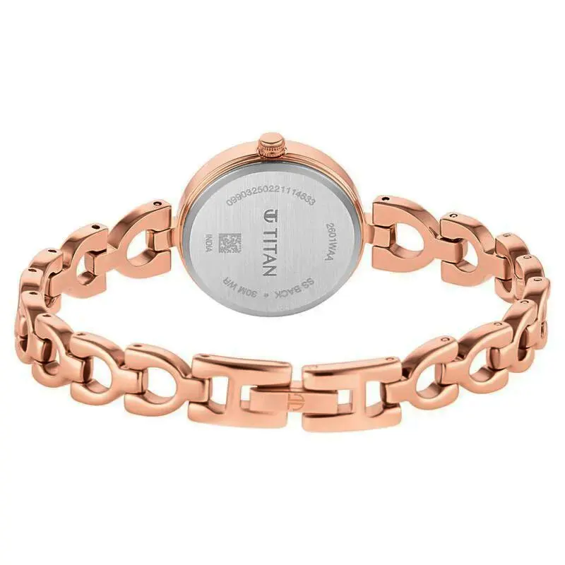 Titan Lagan Brown Dial Dial Rose Gold Ladies Watch- 2601WM04 | Watch ...
