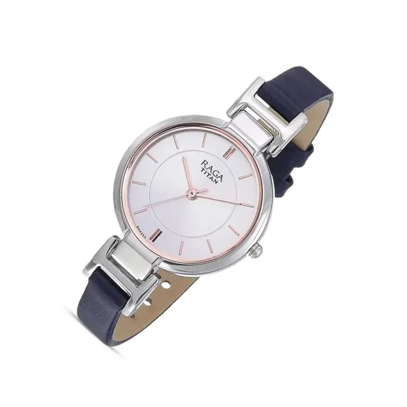 Titan Raga Viva White Dial Stylist Ladies Watch- 2608SL01 | Watch Shop BD