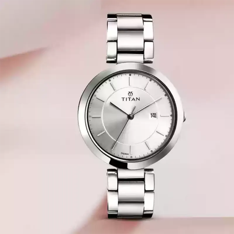 Titan Workwear Silver Dial Casual Ladies Watch- 2480SM07 | Watch Shop BD