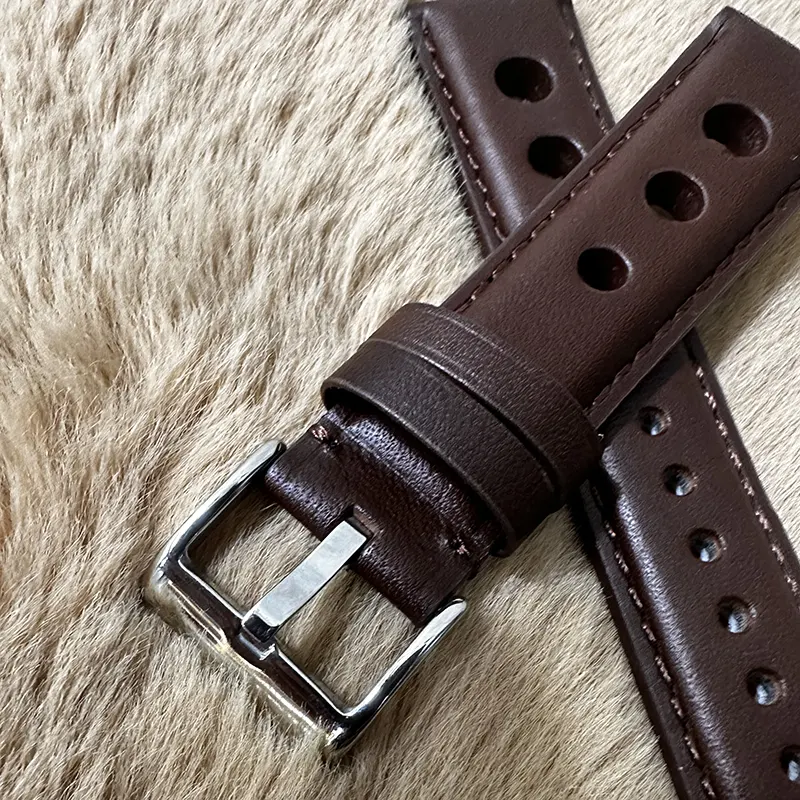 Edge 22MM Brown Leather Strap- Elegant Watch Band | Watch Shop BD