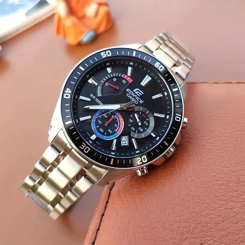 Casio Edifice Chronograph Black Dial Men's Watch- EFB-730D-1AV | Watch ...