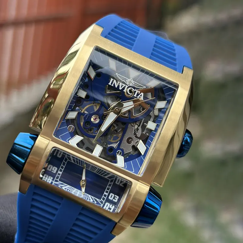 Invicta Akula Skeleton Blue Dial Dual Time Men's Watch- 41727 | Watch ...