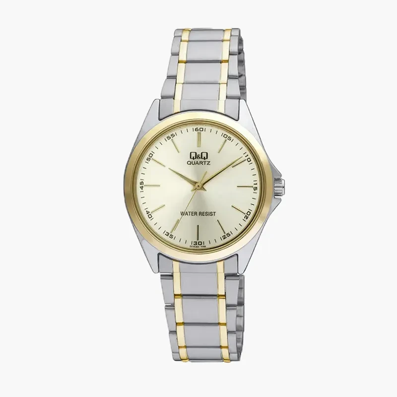 Q&Q Japan Quartz Two-tone Ladies Watch- Q118-400Y | Watch Shop BD