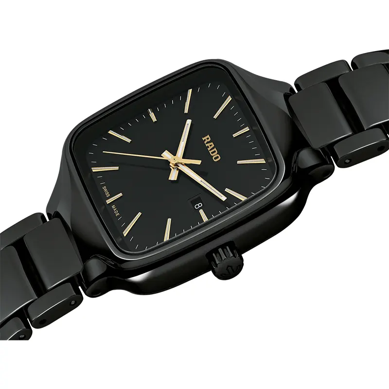 Rado True Square Authentic Blackout Black Men's Watch- R27078162 ...