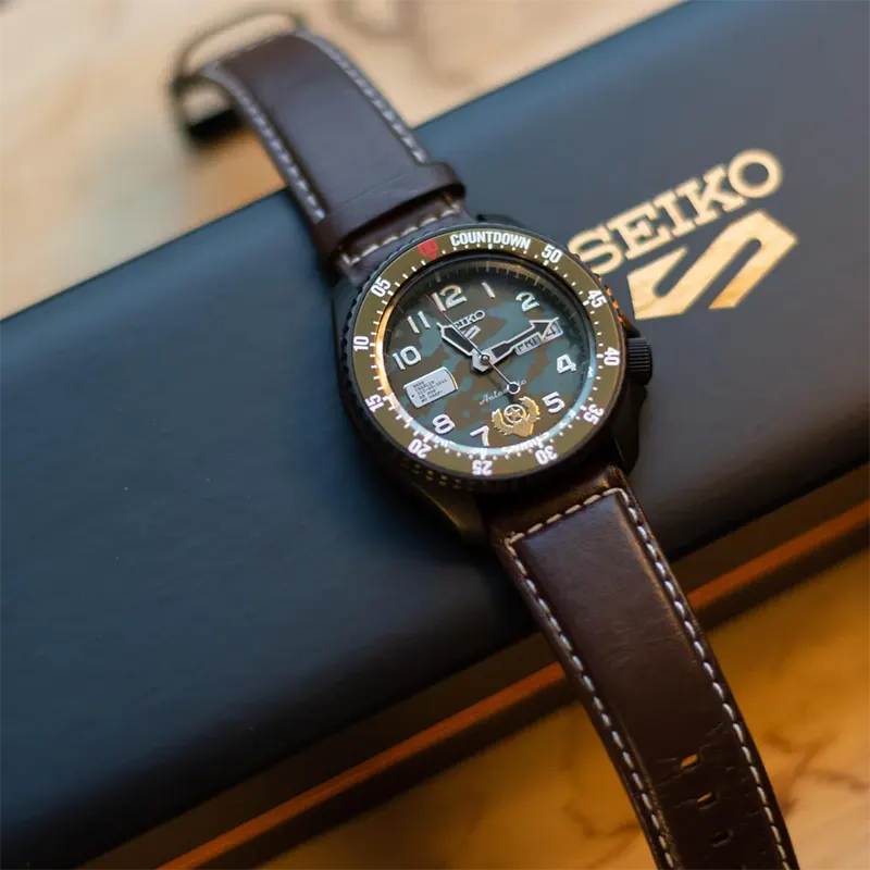 Seiko 5 Sport "LIMITED EDITION" Street Fighter Guile Men's Watch ...