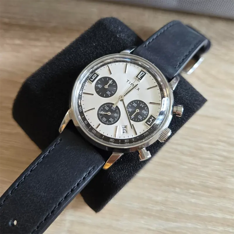 Timex Marlin® Chronograph Tachymeter Leather Men's Watch- TW2W10300 ...