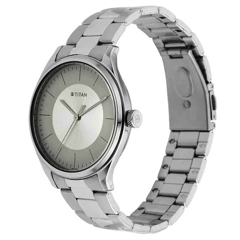 Titan Workwear Silver Dial Men’s Watch 1802SM03 | Watch Shop BD